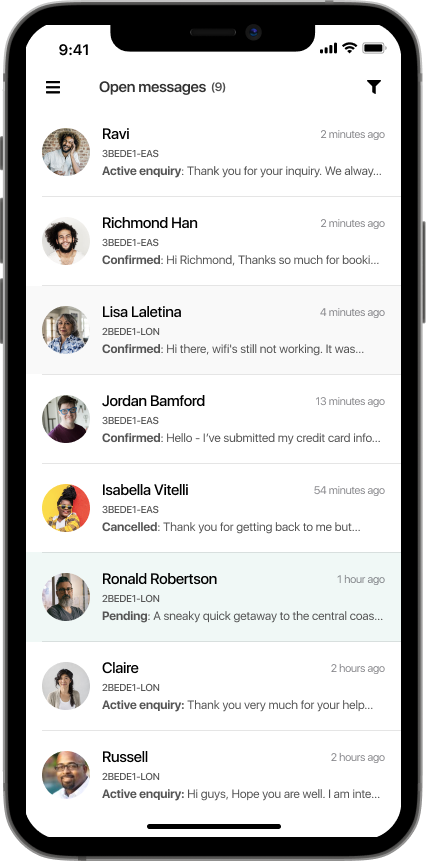 Unified inbox for Airbnb, Booking.com and Vrbo - Uplisting