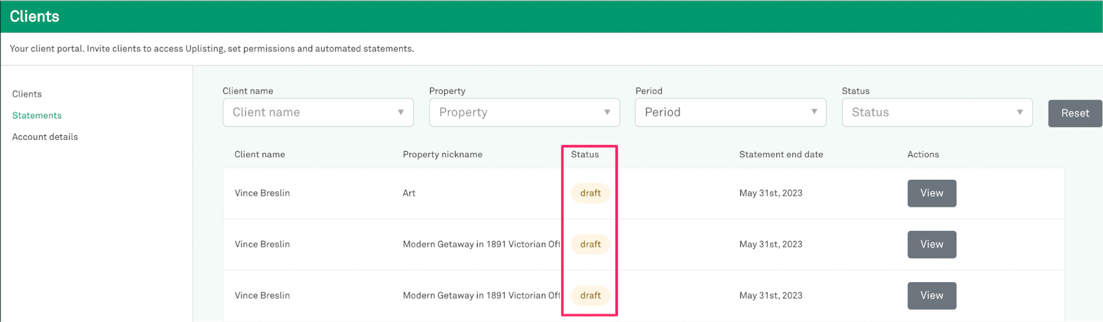 Monthly Owner Statements that take seconds 😍