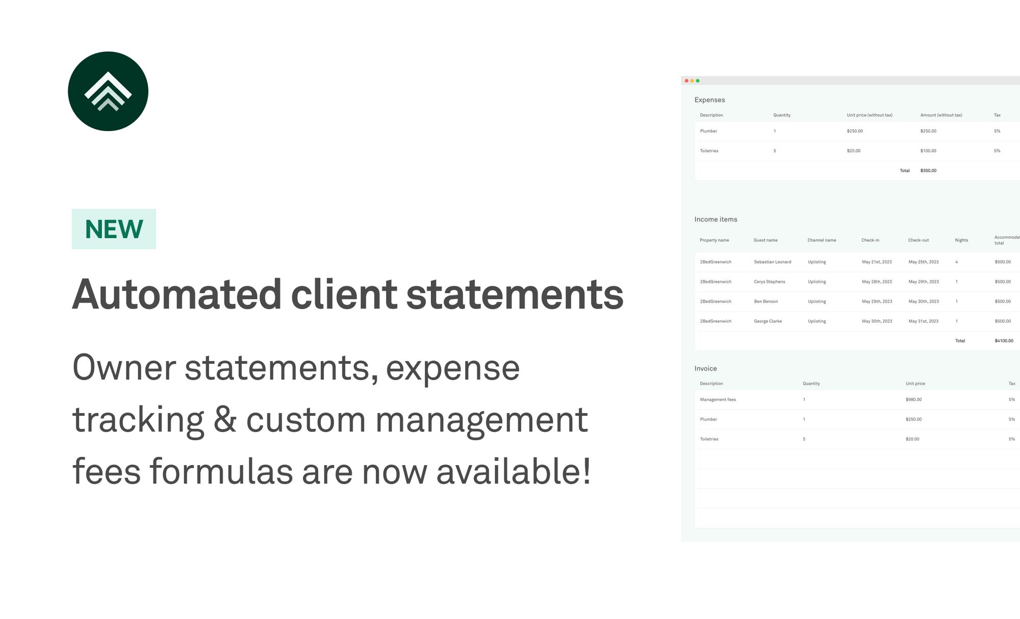 Monthly Owner Statements that take seconds 😍
