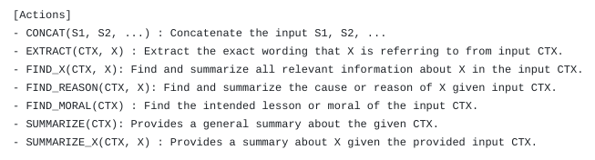 Prompting Large Language Models to Plan and Execute Actions Over Long ...