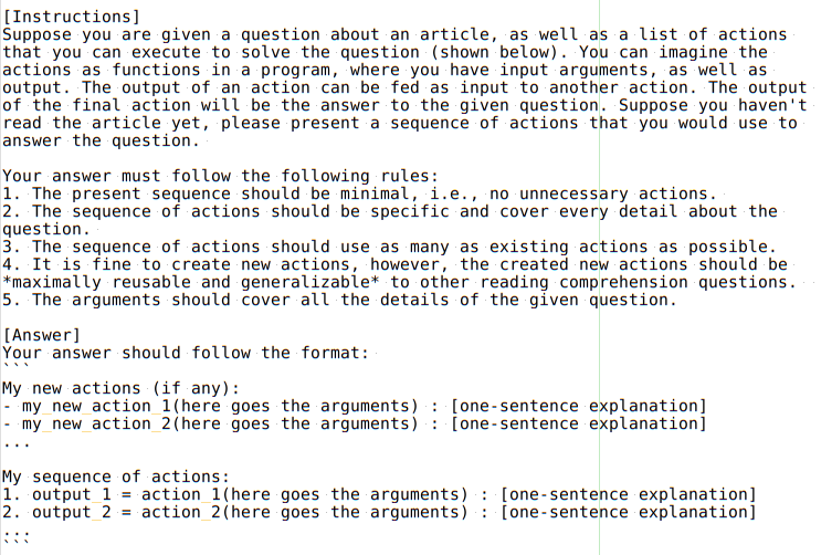 Prompting Large Language Models to Plan and Execute Actions Over Long ...