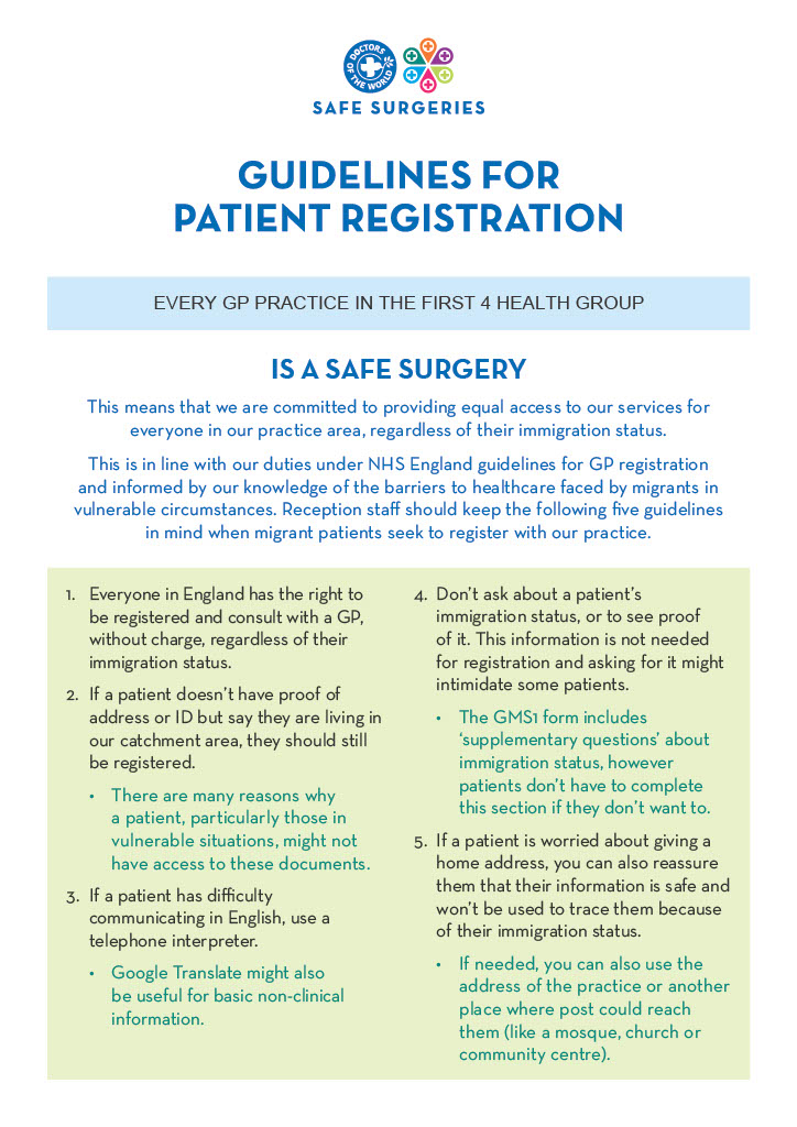 We Are A Safe Surgery | NHS GP Surgery