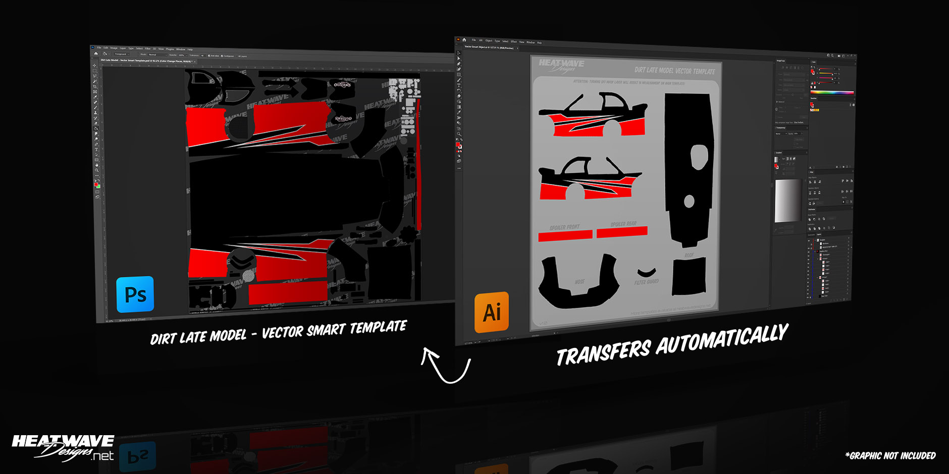 Dirt Late Model Vector Smart Template