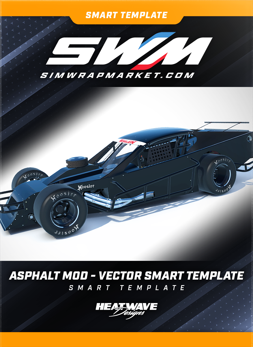 Super Late Model - Vector Smart Template