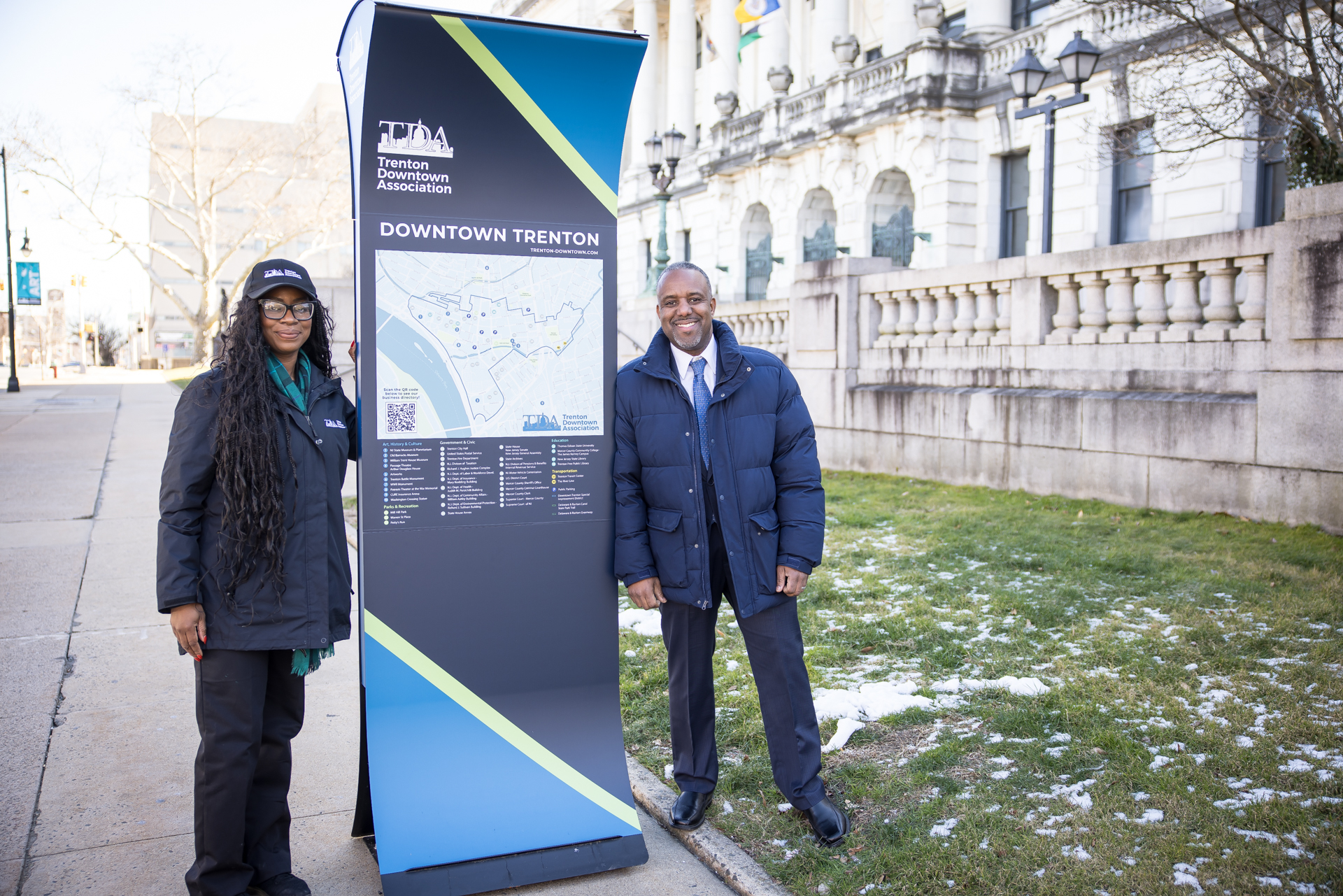 TDA Installs Solar-Powered Digital Signs | Trenton Downtown Associatation