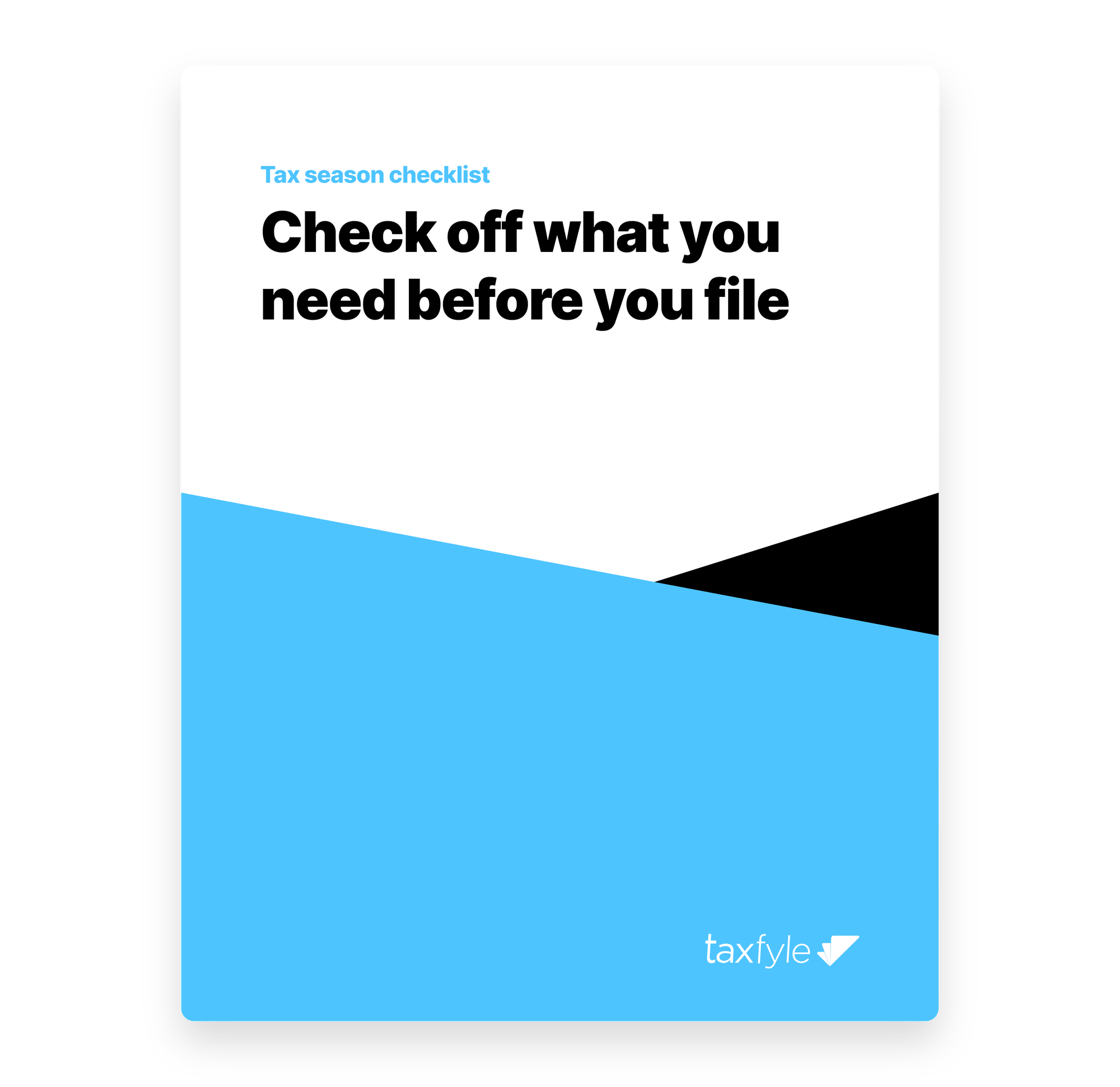 Taxfyle Resources | 2024 tax checklist for individual filers