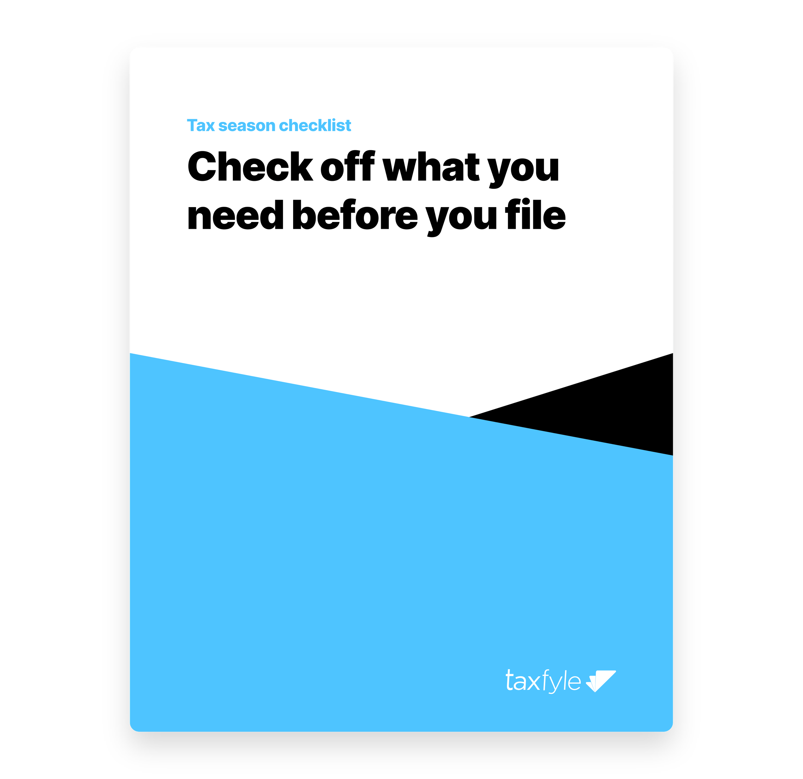 Taxfyle Resources | 2024 tax checklist for individual filers