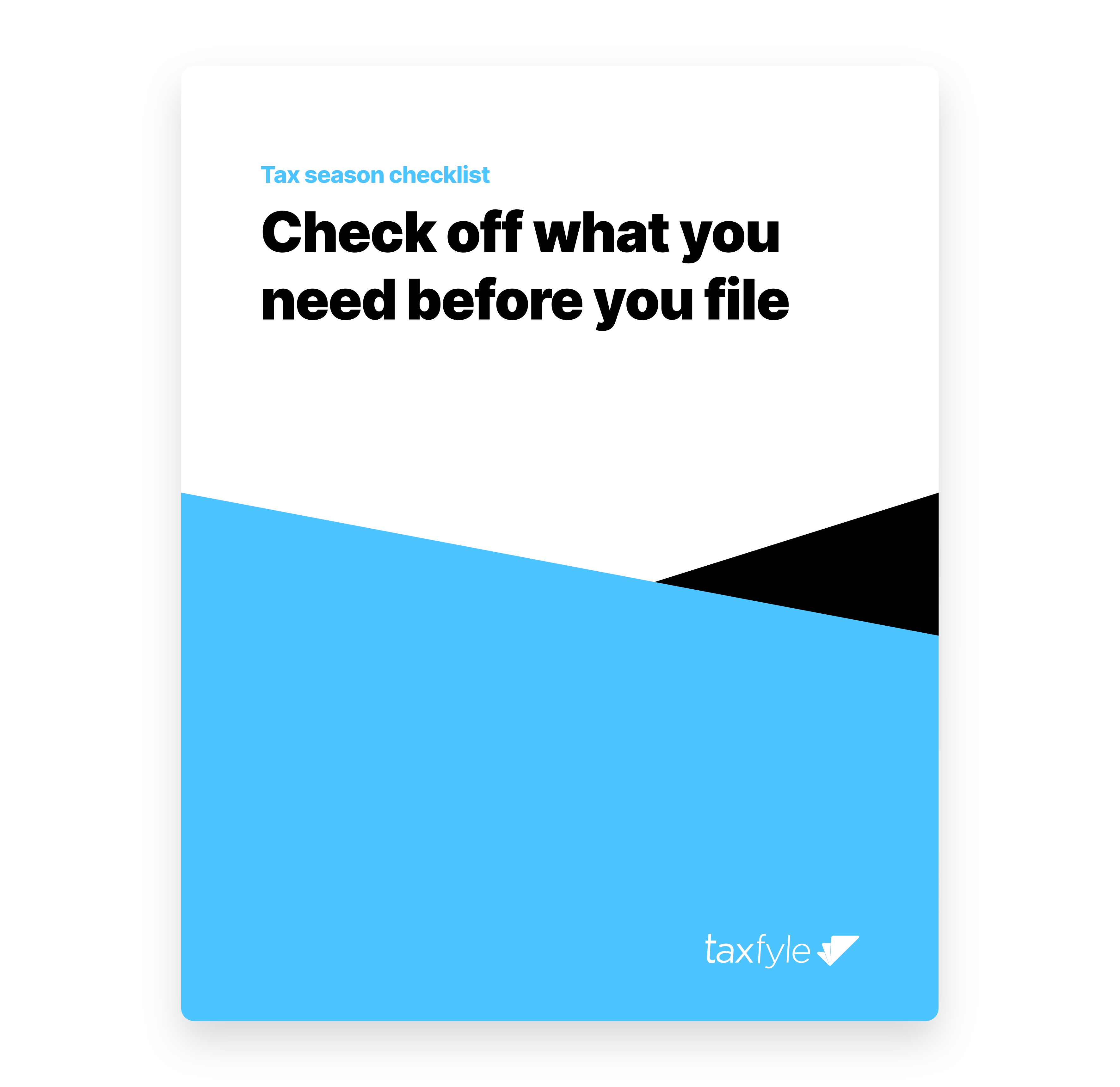 Taxfyle Resources | 2024 tax checklist for individual filers