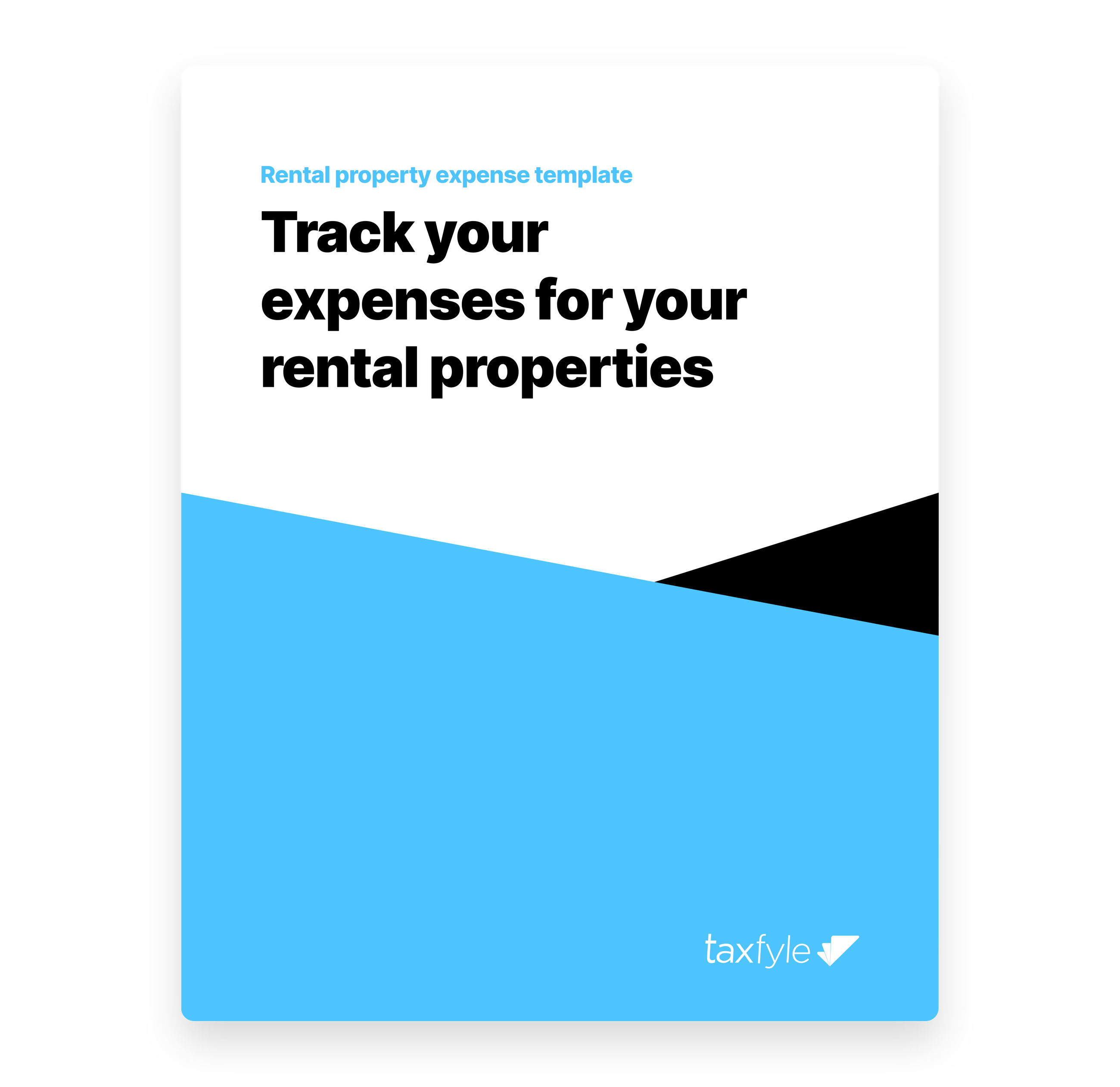 Taxfyle Resources | Rental property expense tracker template