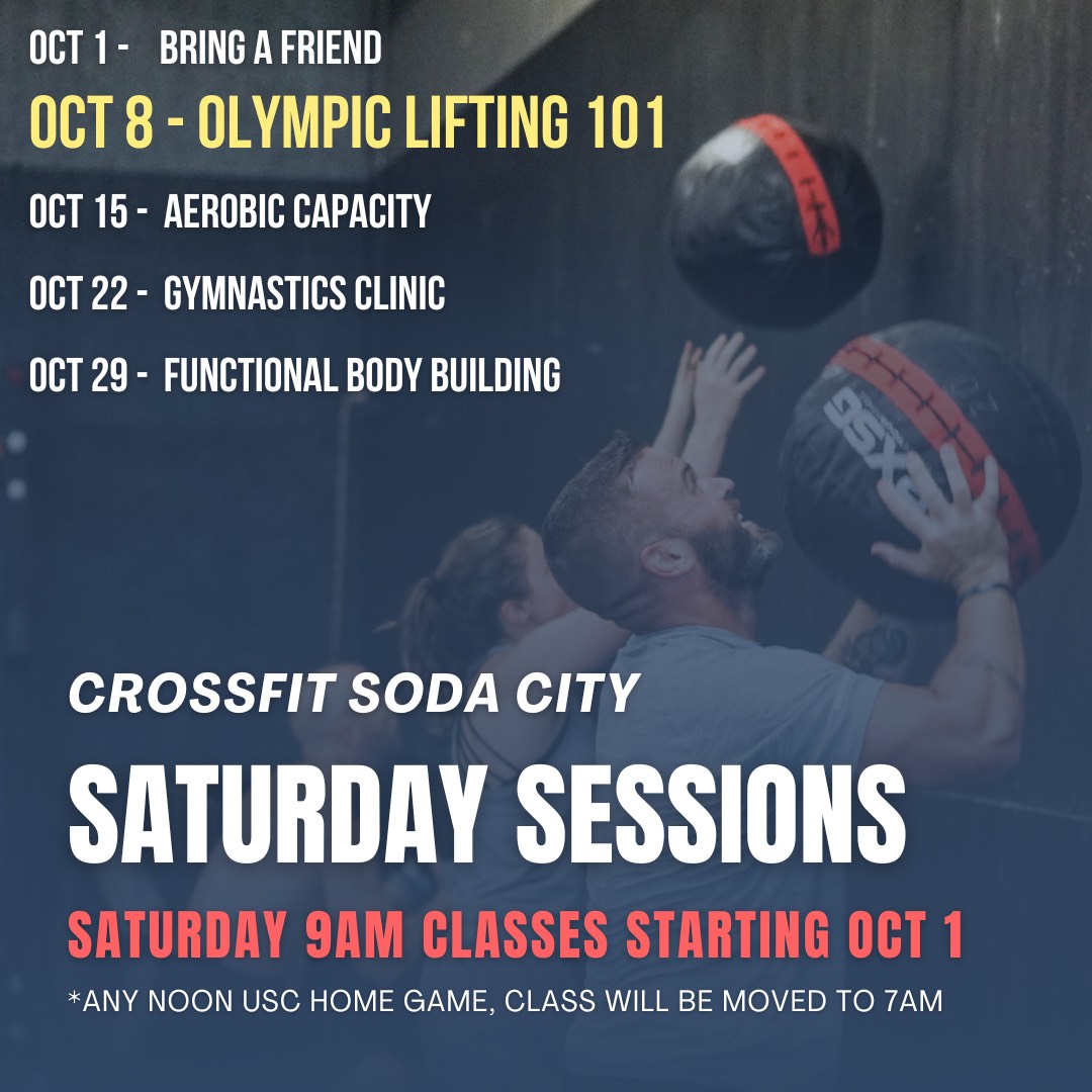 10/8/2022 Saturday - CrossFit Soda City | CrossFit Gym in Columbia, SC