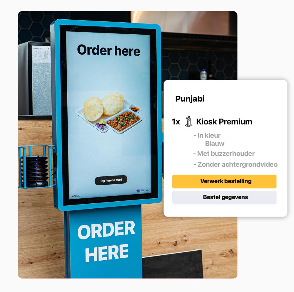Kiosk Premium, dé bestelzuil die opvalt in elke zaak | Onesix