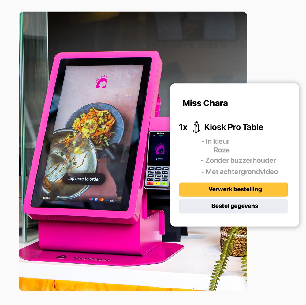 Kiosk Pro Table, dé bestelzuil voor op jouw bar | Onesix
