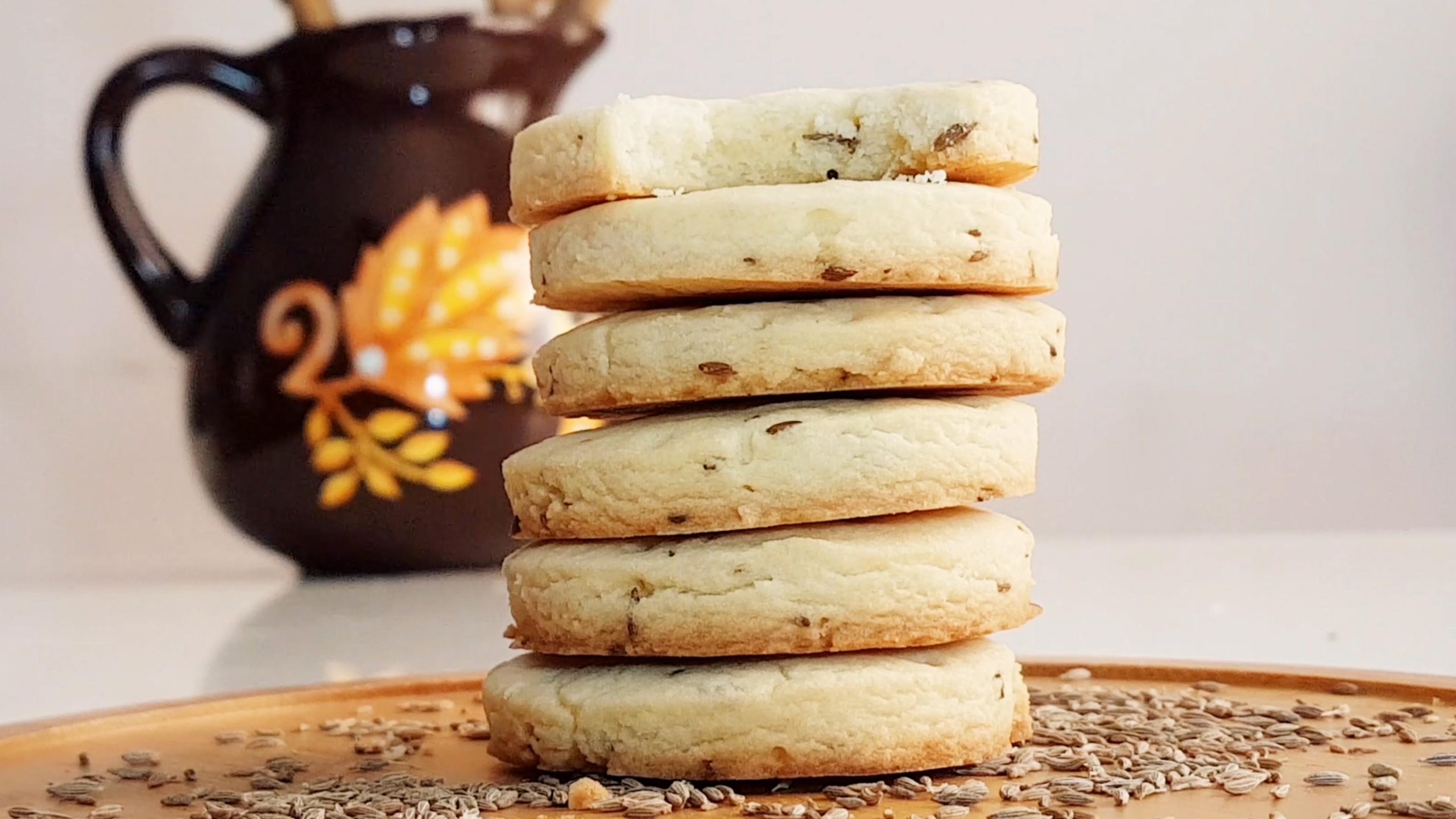 Zeera Biscuits Recipe | How to Make Jeera Biscuits / Cumin Cookies at Home
