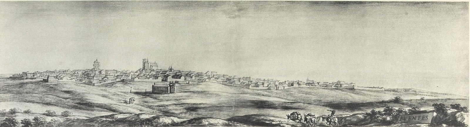 Fuentes en el siglo XVII, visto por el pintor Pier Maria Baldi