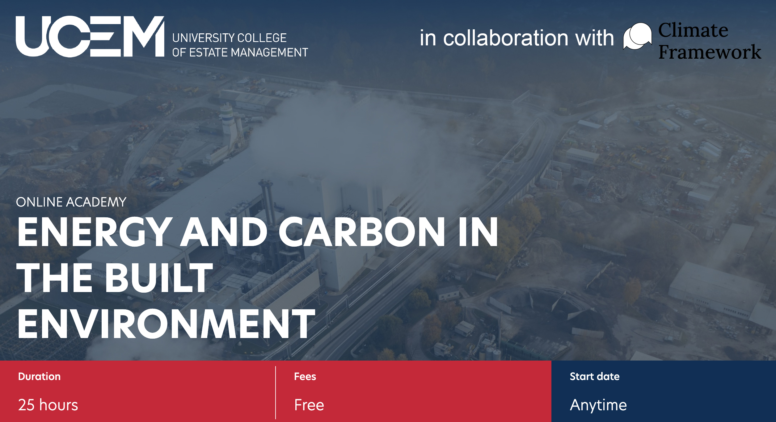 Climate Framework collaborates with UCEM to develop an Online Course on ...