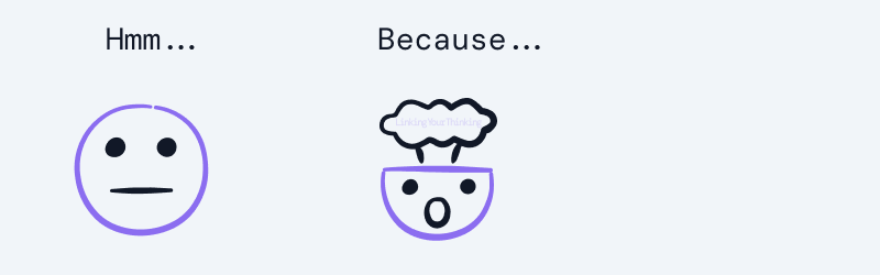 Hmm…Because…So now...