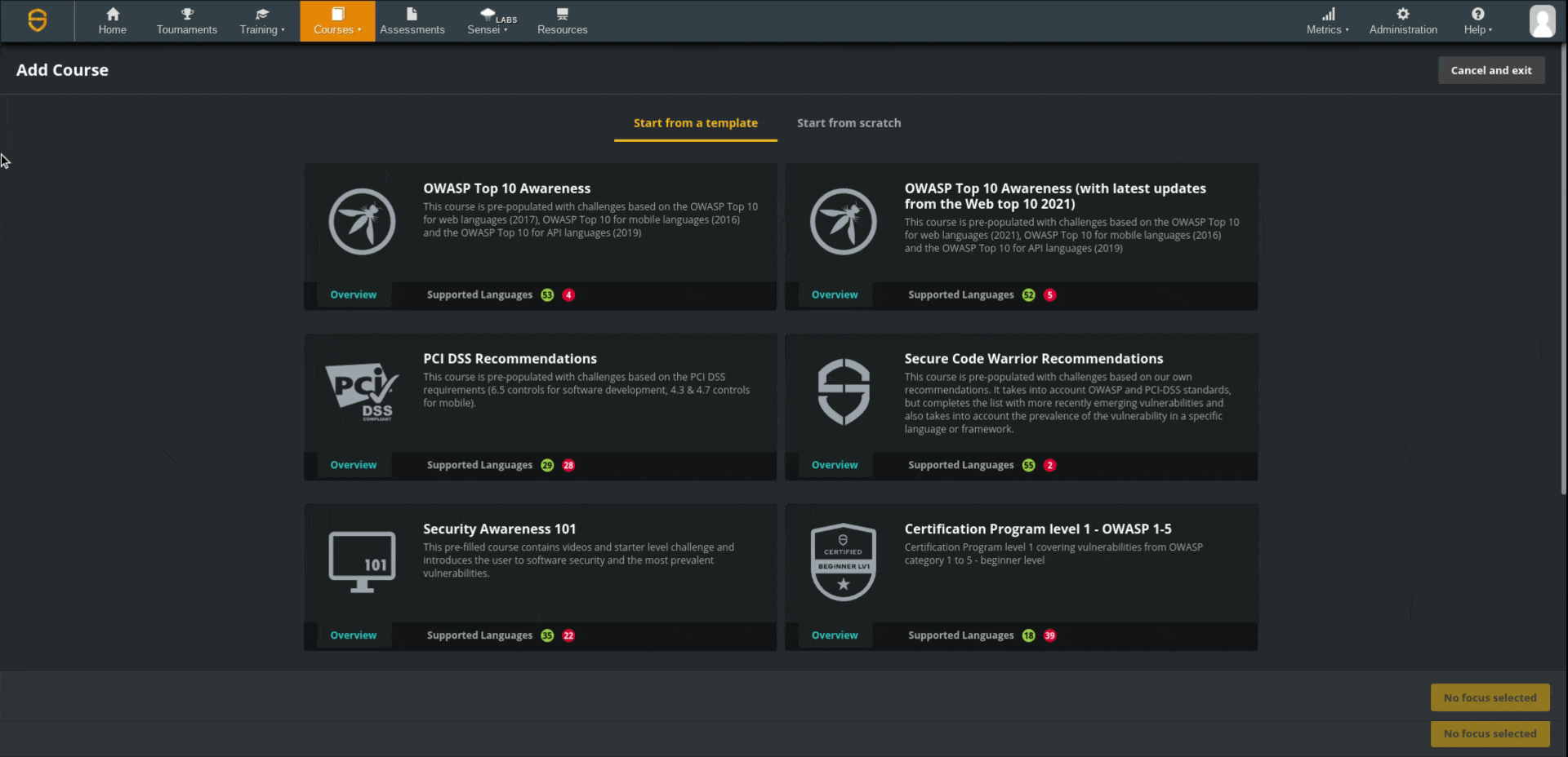 Courses for Cybersecurity Coding | Secure Code Warrior