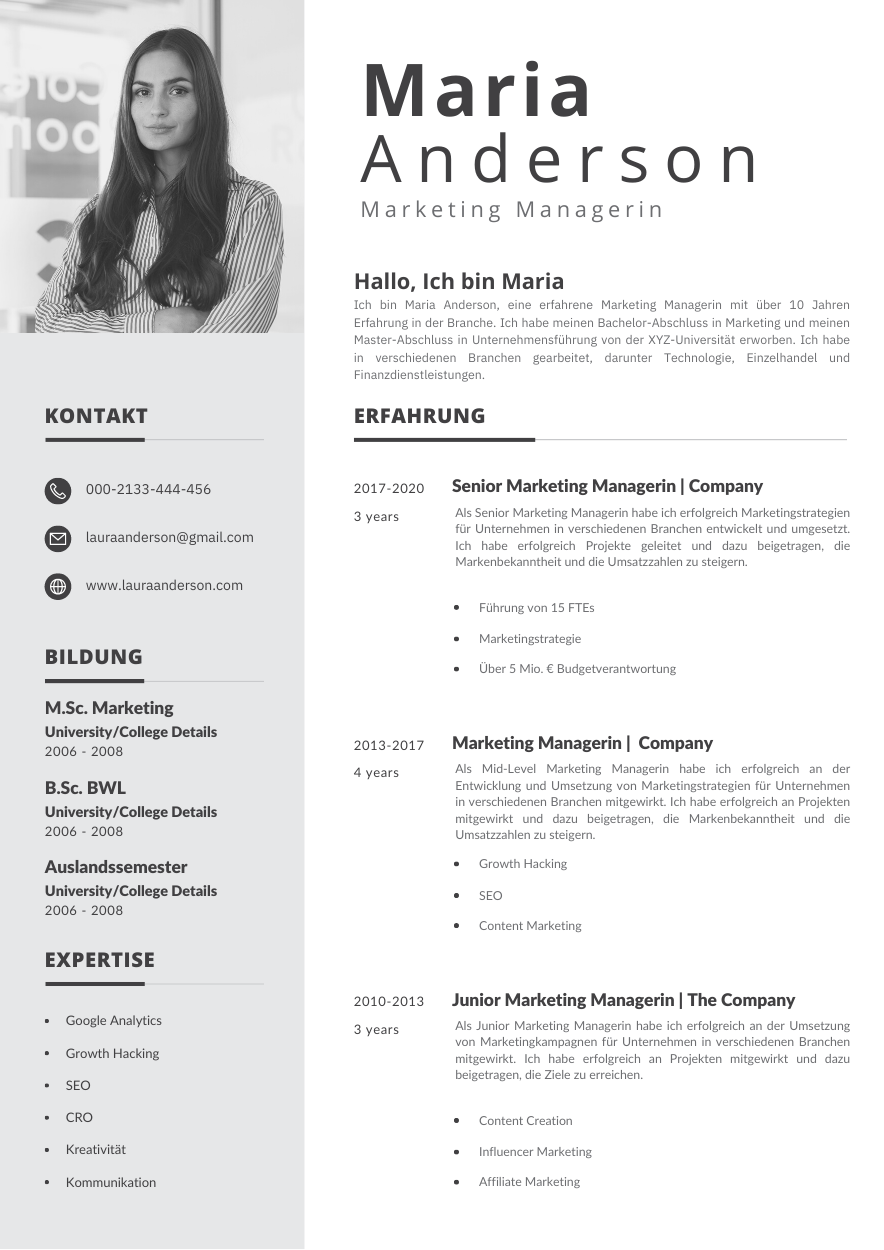 Muster-Bewerbung als Marketing Manager | Vorlage & Tipps