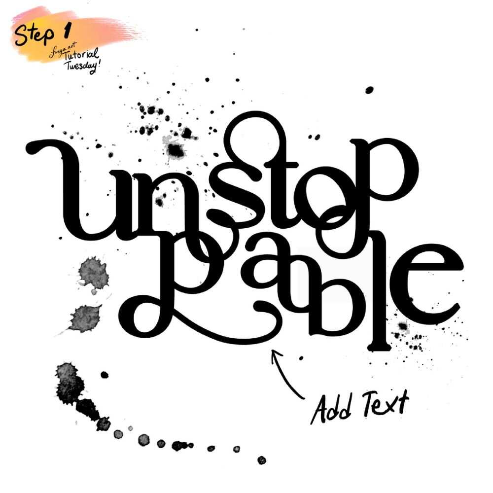 Watercolor Lettering Tutorial for Procreate