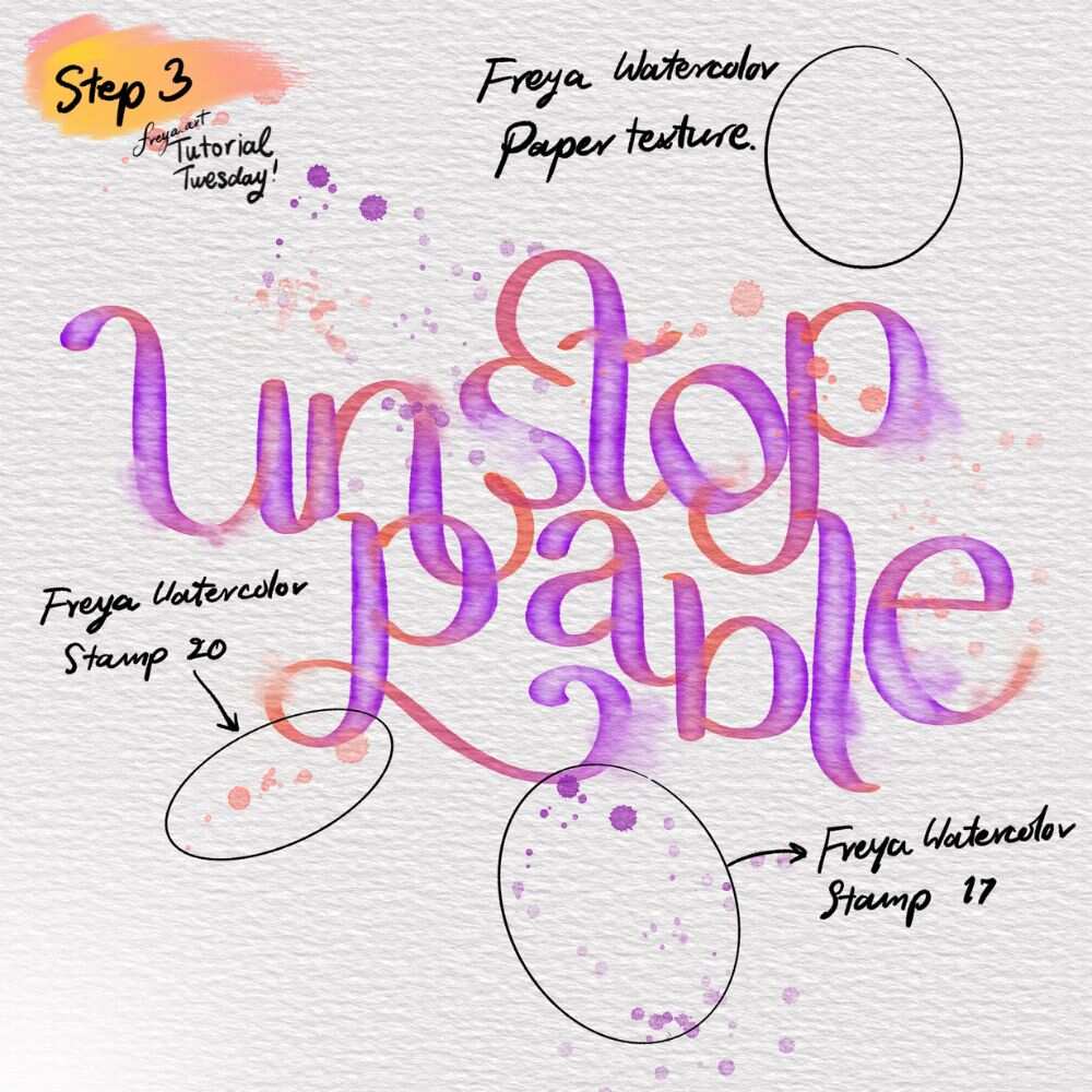 Watercolor Lettering Tutorial for Procreate