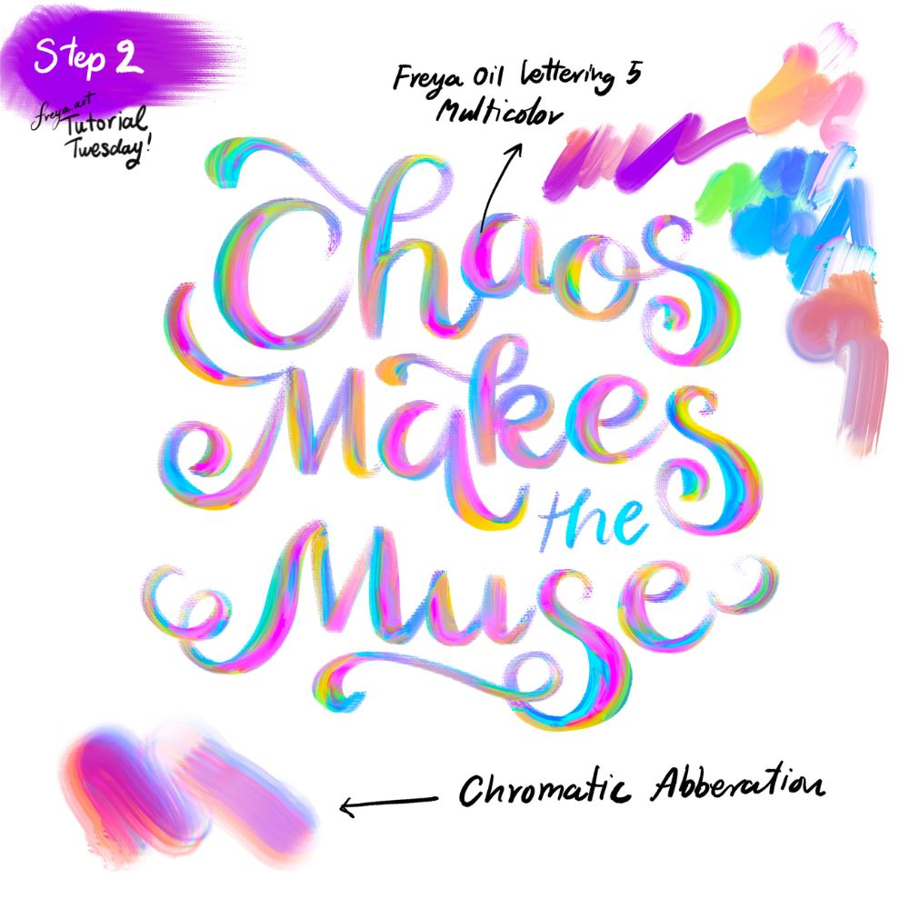 Oil Lettering Tutorial for Procreate