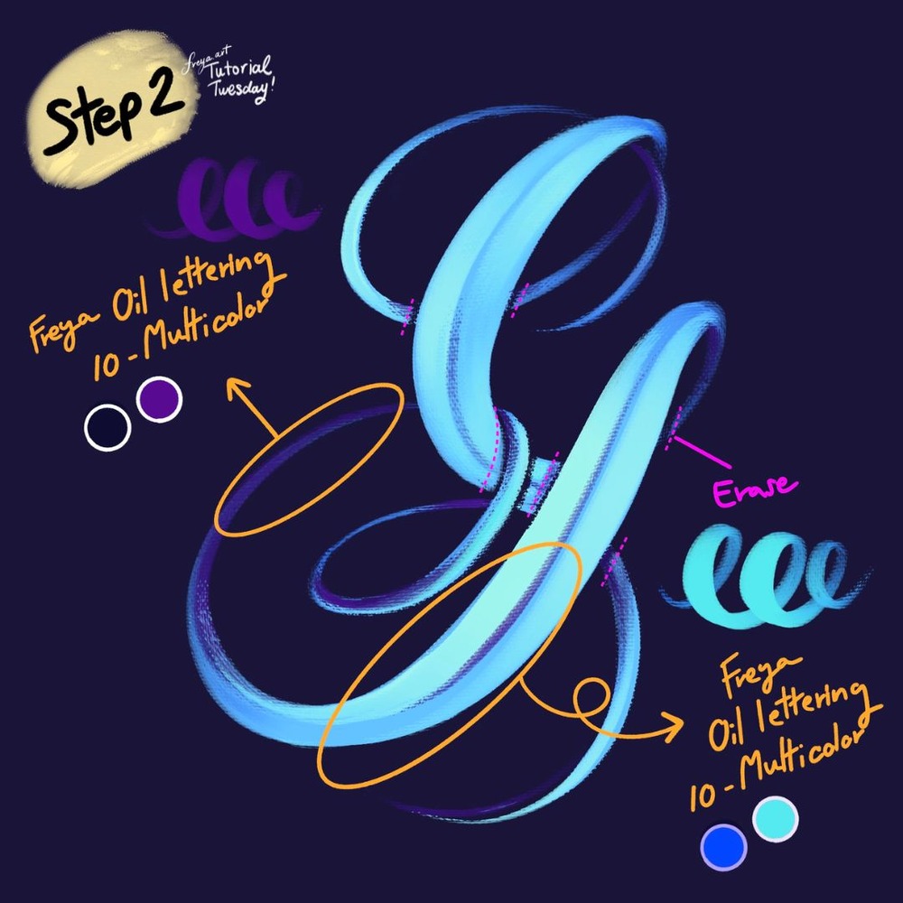 Artistic Lettering Brush Tutorial for Procreate