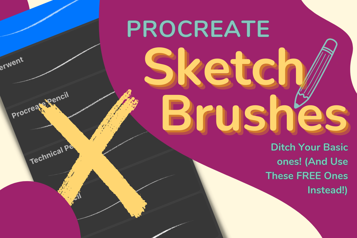 Procreate Sketch Brushes: Ditch Your Basic ones! (And Use These FREE ...