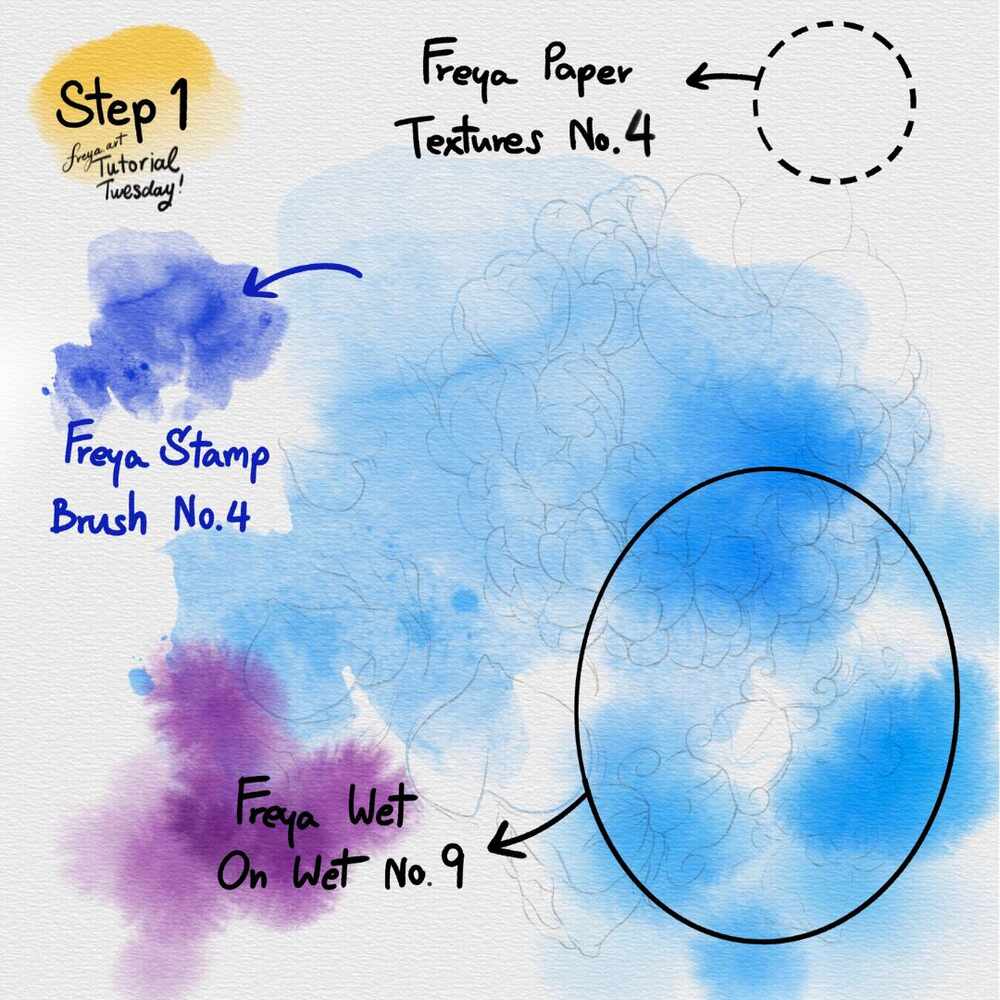 Songkran Flower Watercolor Tutorial for Procreate