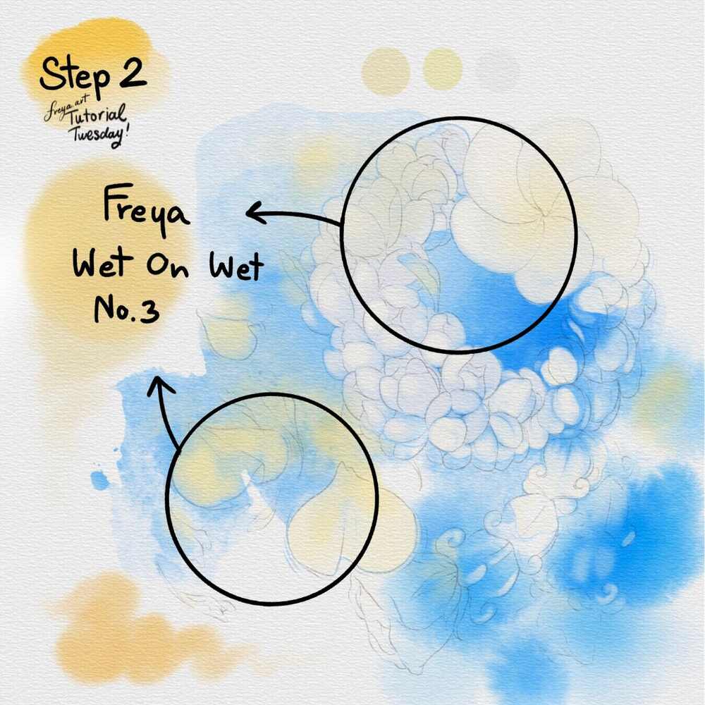 Songkran Flower Watercolor Tutorial for Procreate