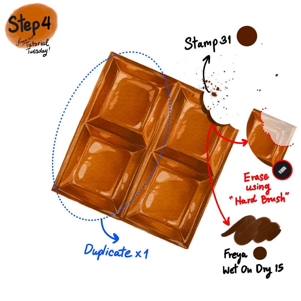 Chocolate Watercolor Tutorial for Procreate