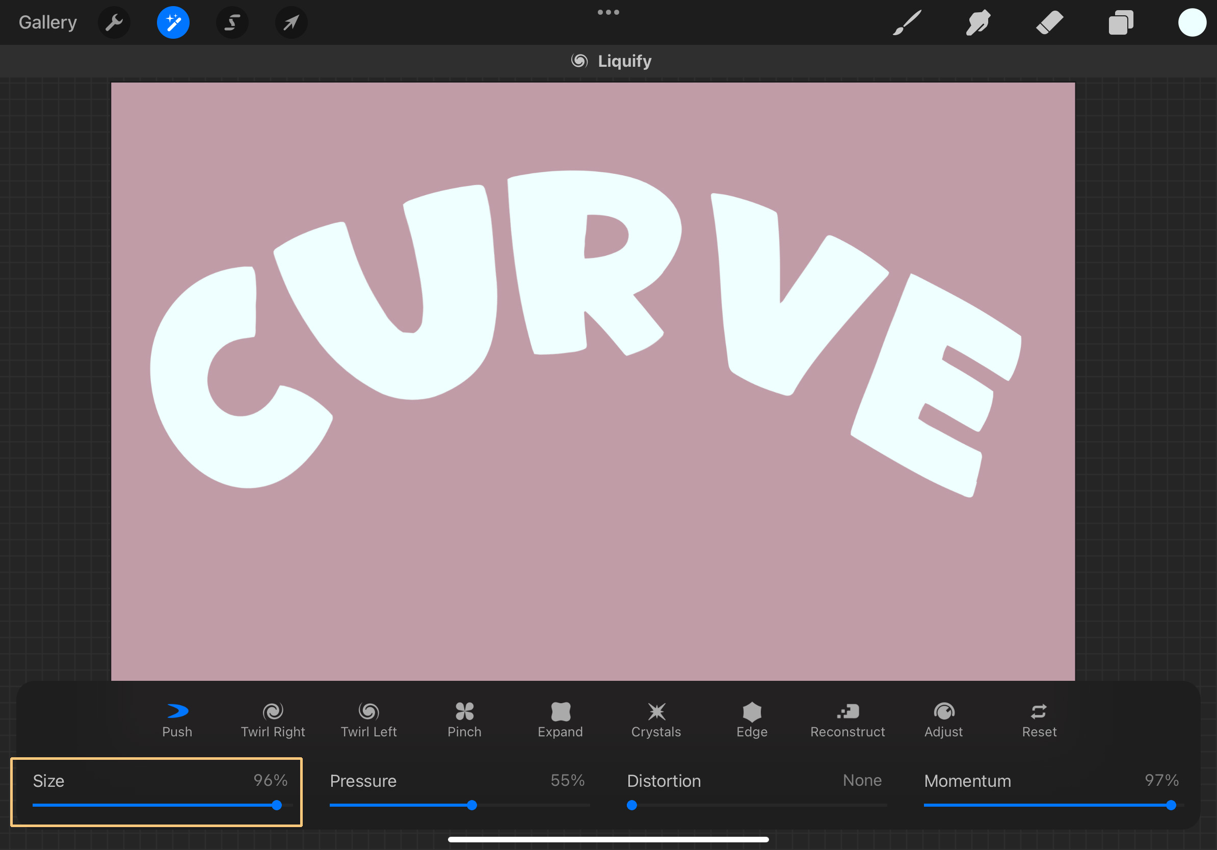 How To Curve Text in Procreate - 🖌️ Procreate.courses
