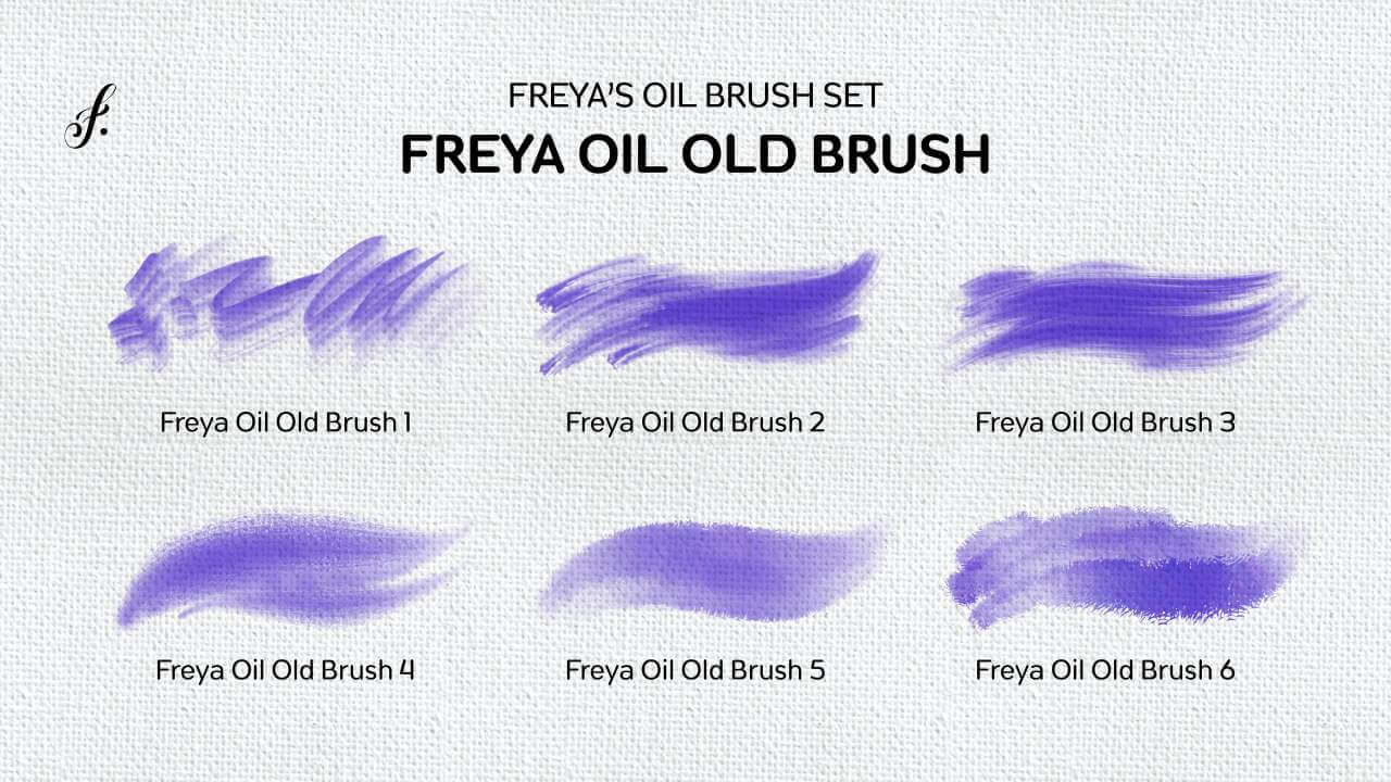 Procreate Oil Brushes 🖌️ - 99 Oil Brushes by Freya.art