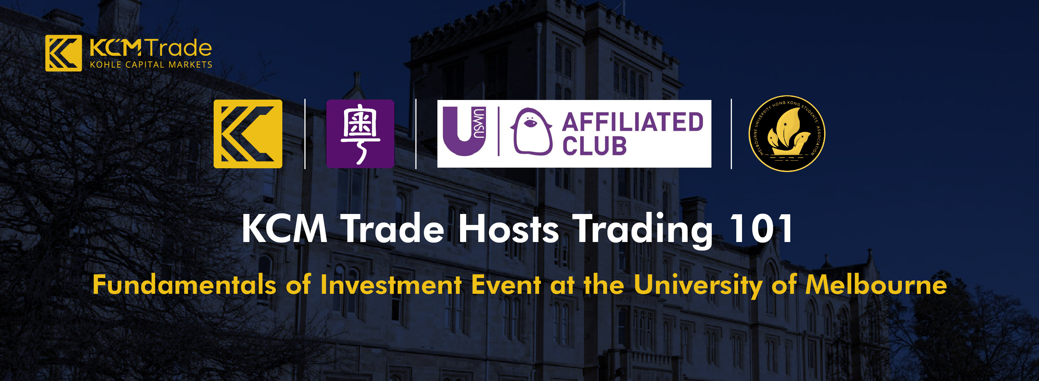 KCM Trade ‘Trading 101 - Fundamentals of Investment’ Class at the University of Melbourne - KCM ...