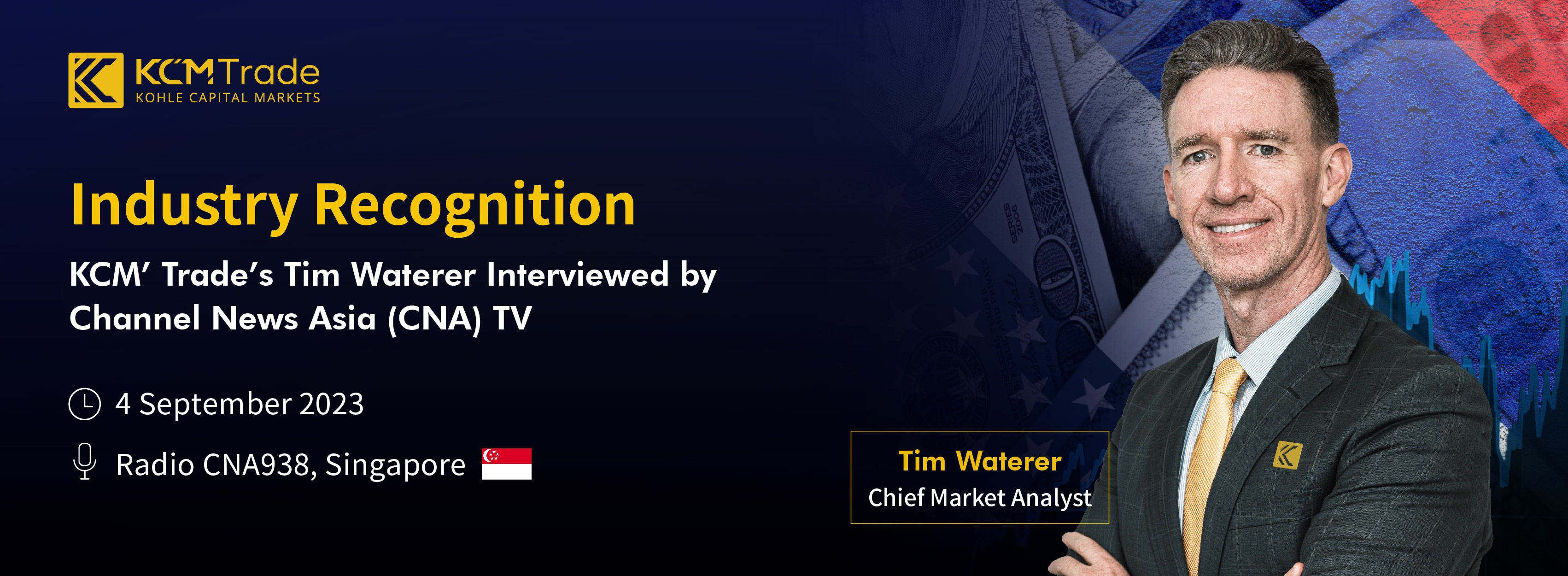 KCM’ Trade’s Tim Waterer Interviewed by Channel News Asia (CNA) TV - KCM Trade Company News