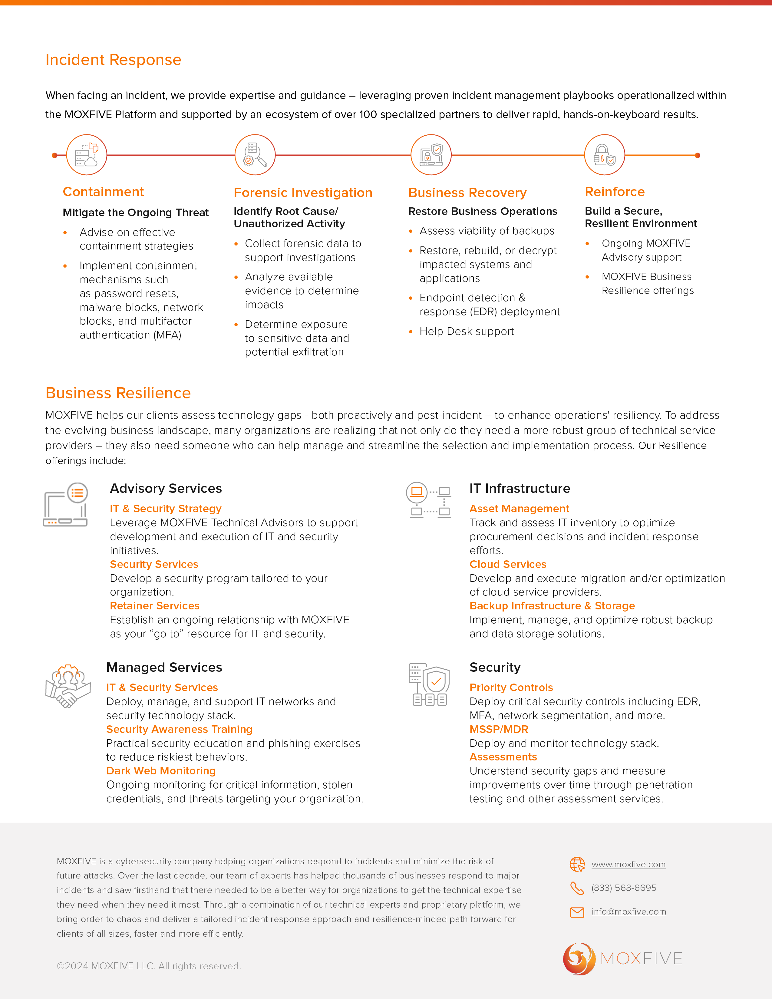Data Sheet | MOXFIVE Company Overview