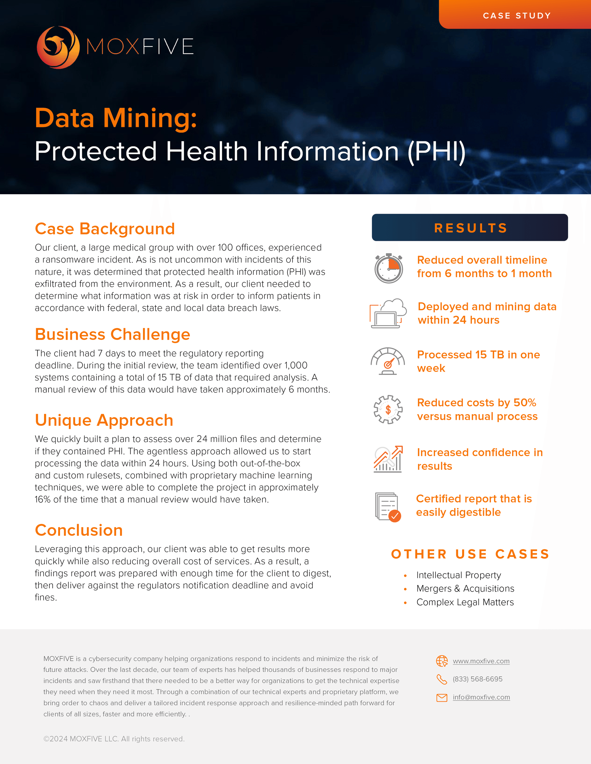 Case Study | MOXFIVE Data Mining