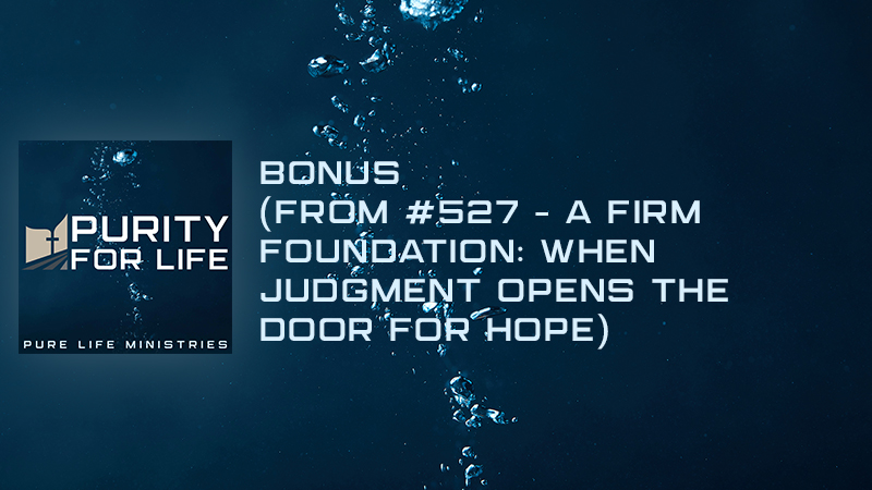 Bonus (from #527 - A Firm Foundation: When Judgment Opens the Door for Hope)