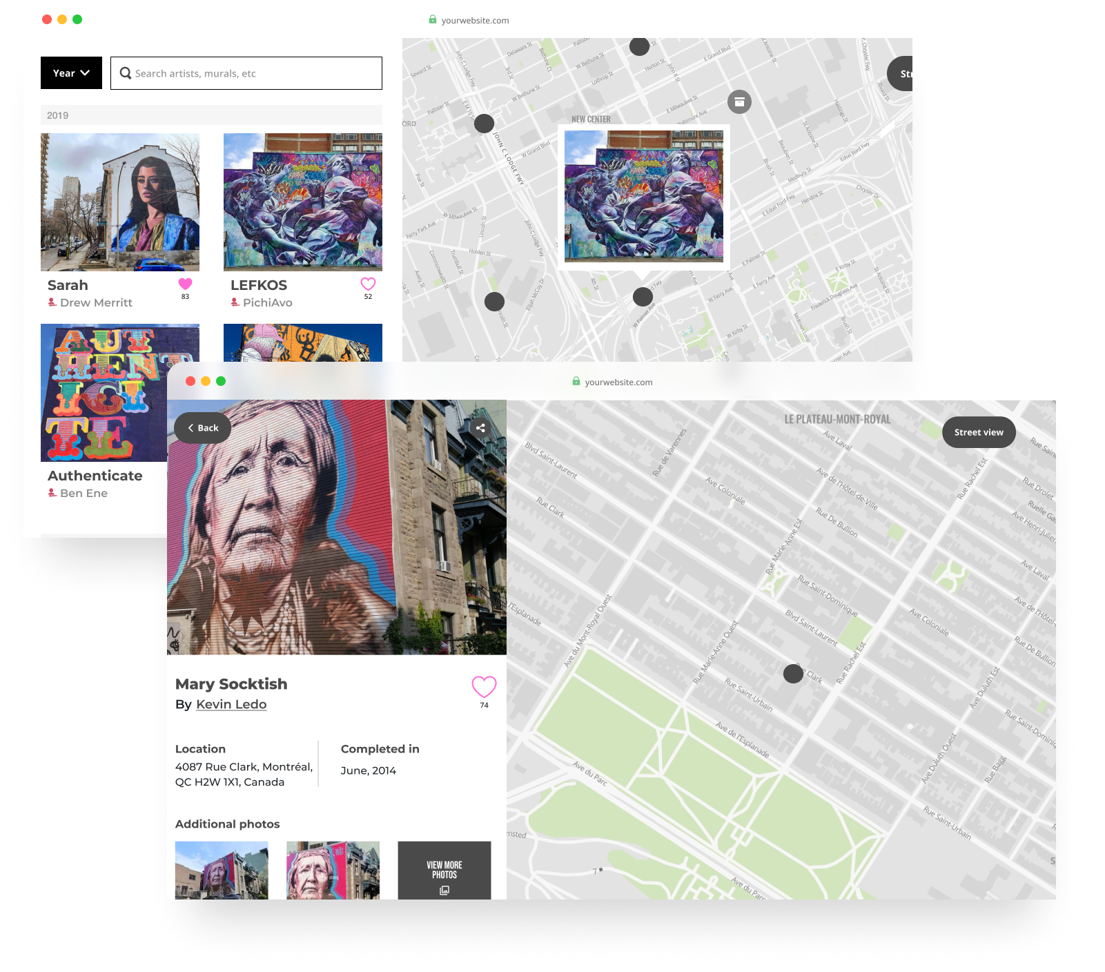 Interactive Mural maps - powered by CANVS