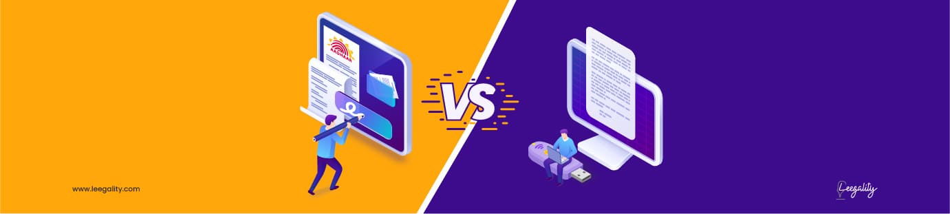 Difference between Aadhaar based eSign & DSC