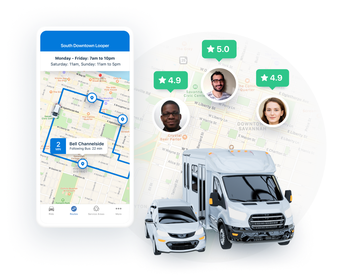 Microtransit & Commuter Services for Cities and Transit Agencies