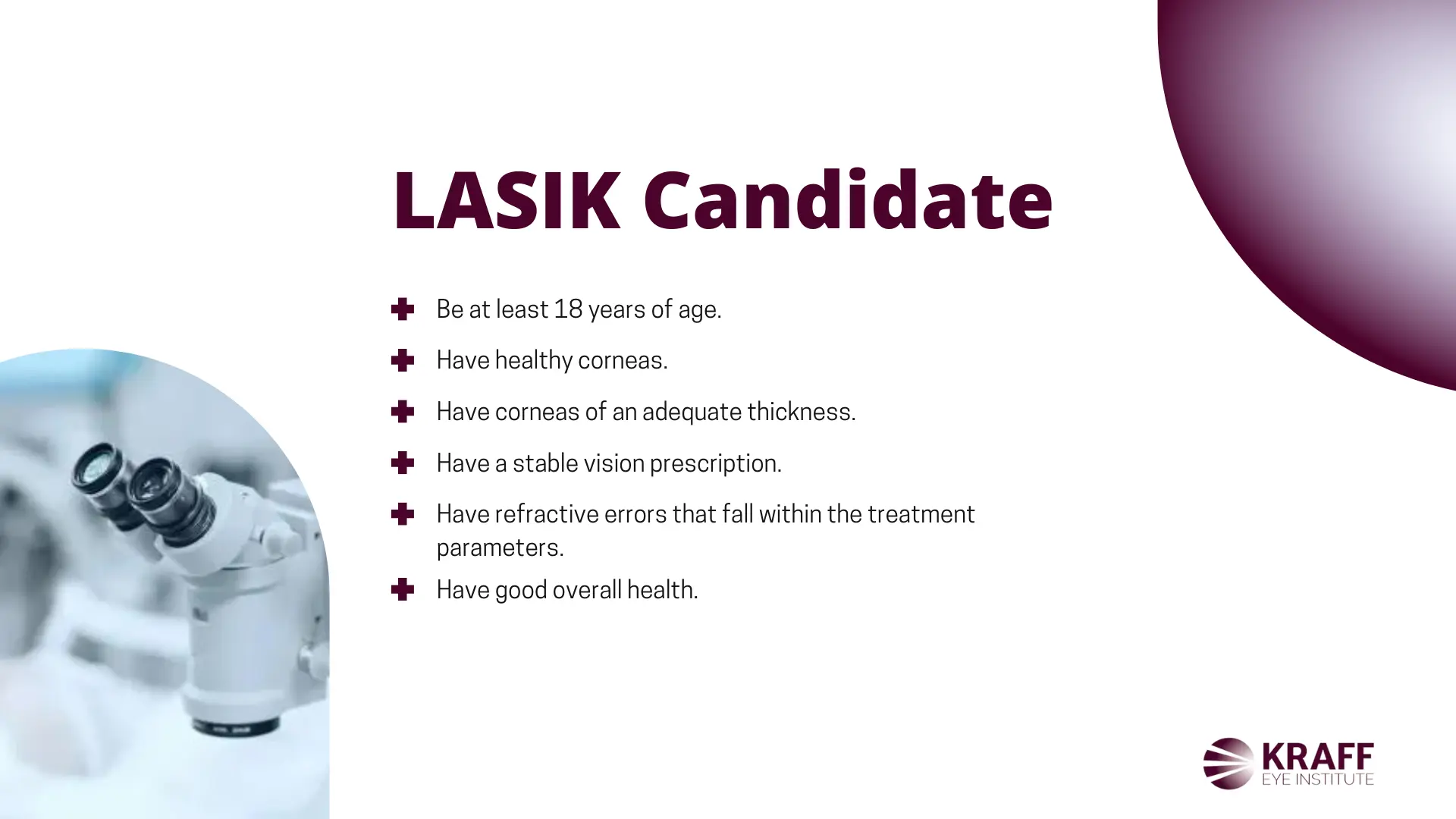 LASIK | LASIK Eye Surgery Chicago | Kraff Eye Institute