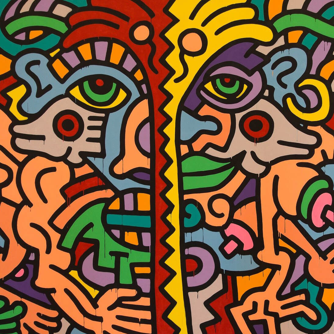 Reebok x Keith Haring Collection feat. Classic Leather (Legacy), Club C ...