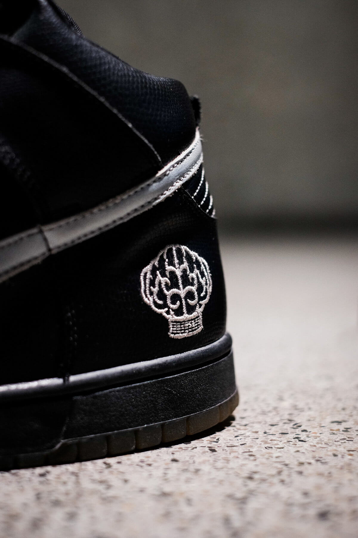 Nike x N.E.R.D Dunk Hi "Artist Series, Pharrell" Black / Metallic ...