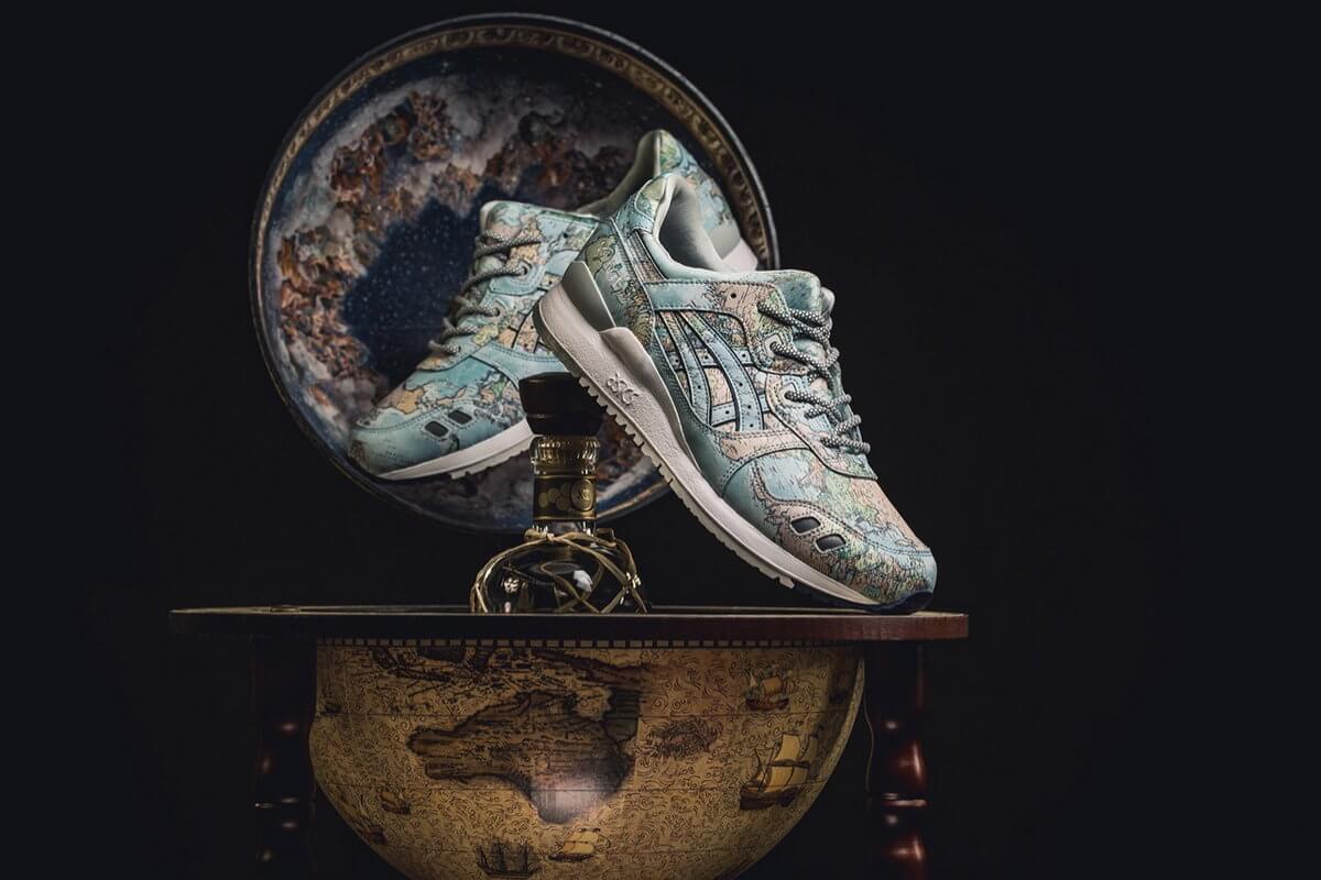 ASICS x atmos Gel-Lyte III World Map blue/blue 1191A197-400