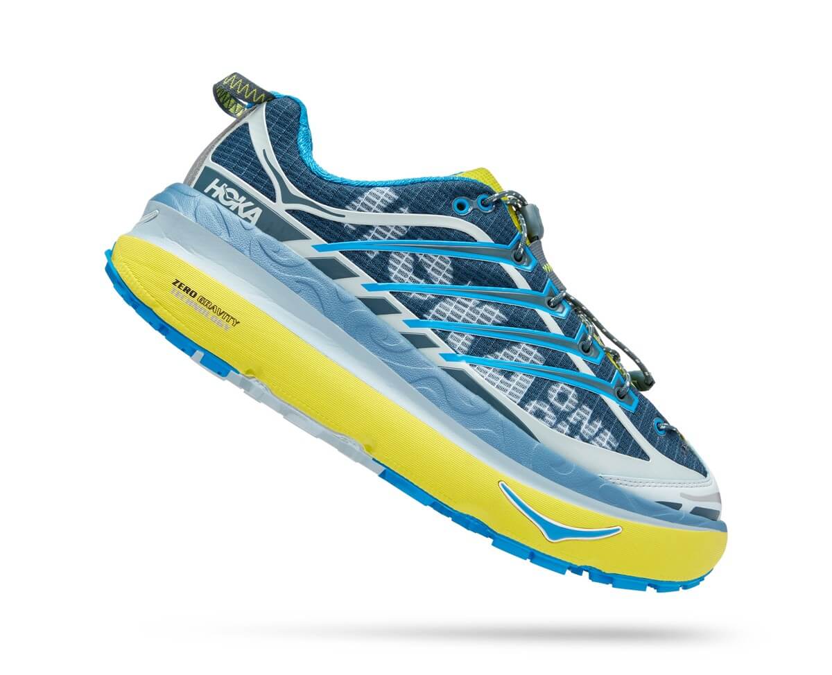 HOKA Mafate Origins - Black, White & Blue/Yellow