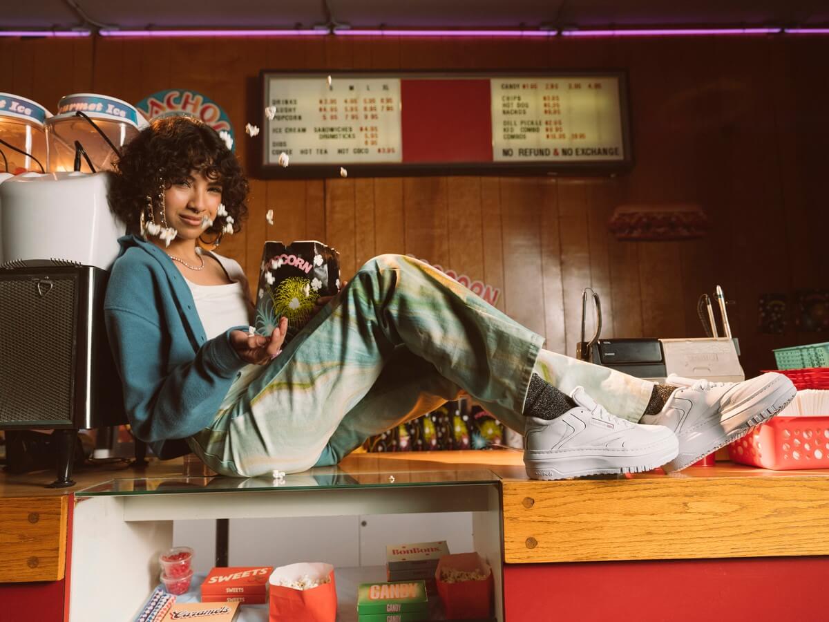 Reebok "Extras" Platform Club C & Classic Leather