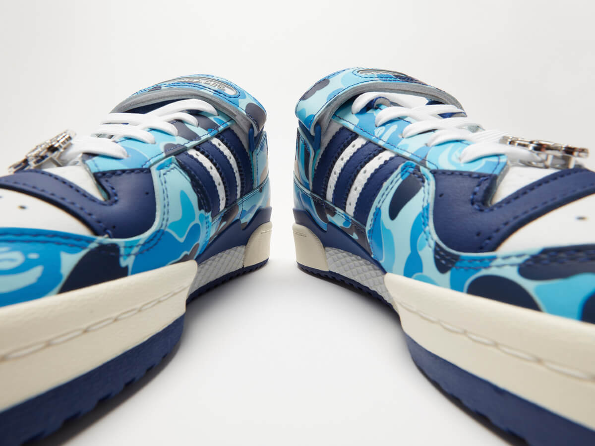 adidas Originals x BAPE Forum 84 Low Blue & Green Camo