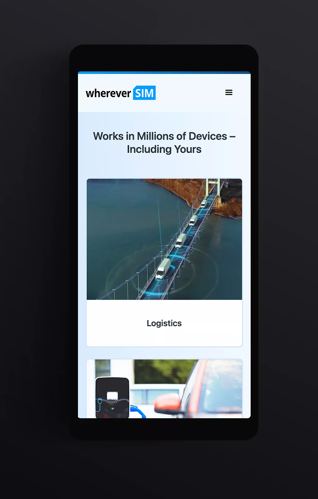Webflow Beratung & Design für whereversim.de