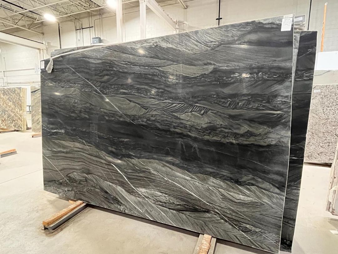 Black Wave Leather | Quartzite Slabs For Sale | AP Marble & Granite