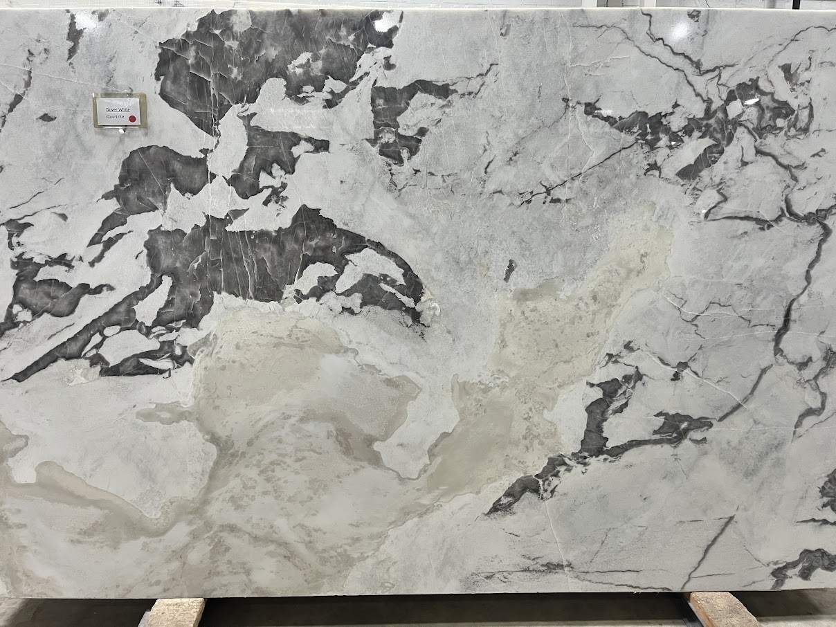 Dover White | Quartzite Slabs For Sale | AP Marble & Granite